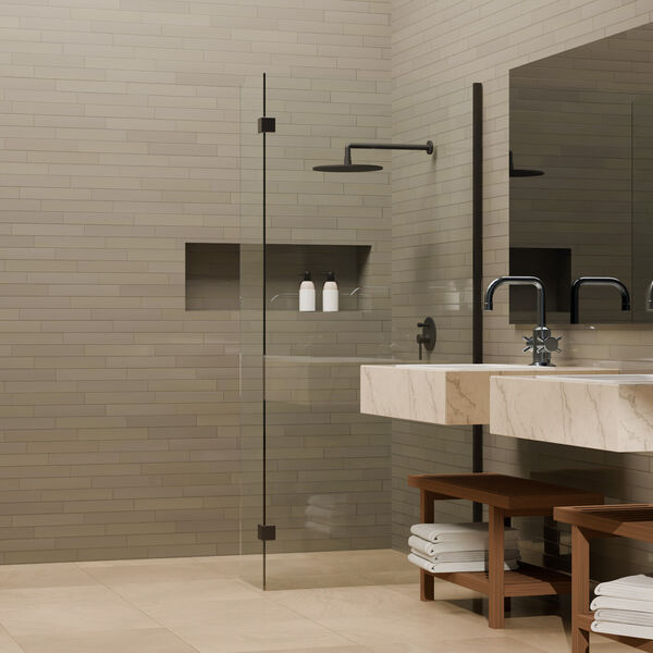 Glazen inloopdouche (hoekopstelling) | GLAZZ