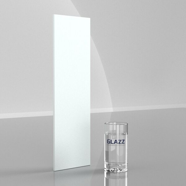 Proefmonster basic natural white mat | GLAZZ